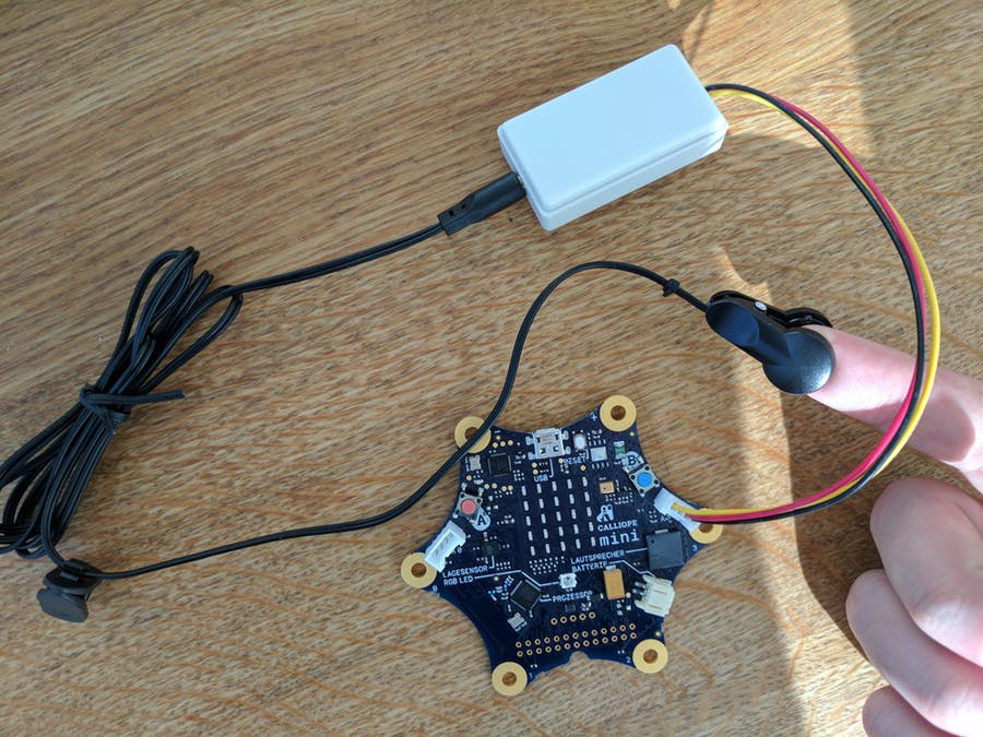 CALLIOPE | Calliope mini heart rate sensor